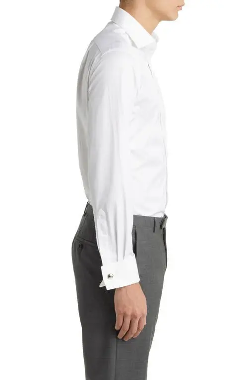 CHARLES TYRWHITT Luxury Twill Slim Fit Shirt Double Cuff