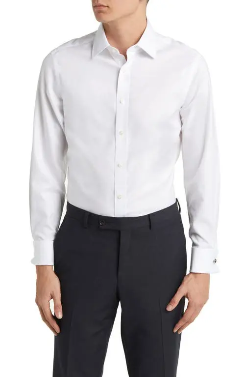 CHARLES TYRWHITT Non-iron Twill Shirt - White
