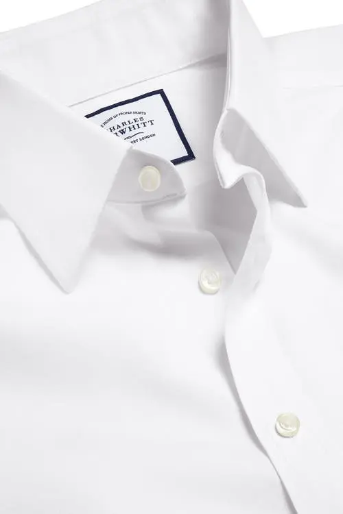 CHARLES TYRWHITT Non-iron Poplin Shirt - White