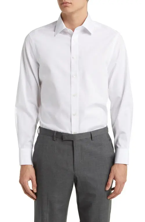 CHARLES TYRWHITT Non-iron Poplin Shirt - White