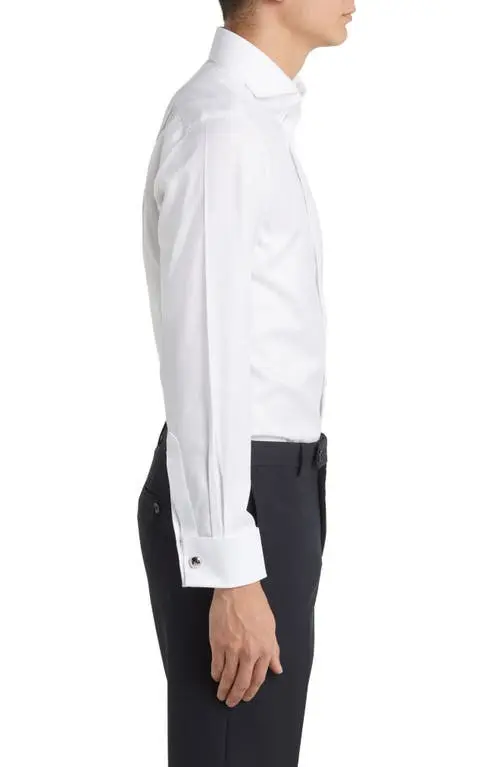 CHARLES TYRWHITT Non-iron Twill Extreme Cutaway Slim Fit Double Cuff