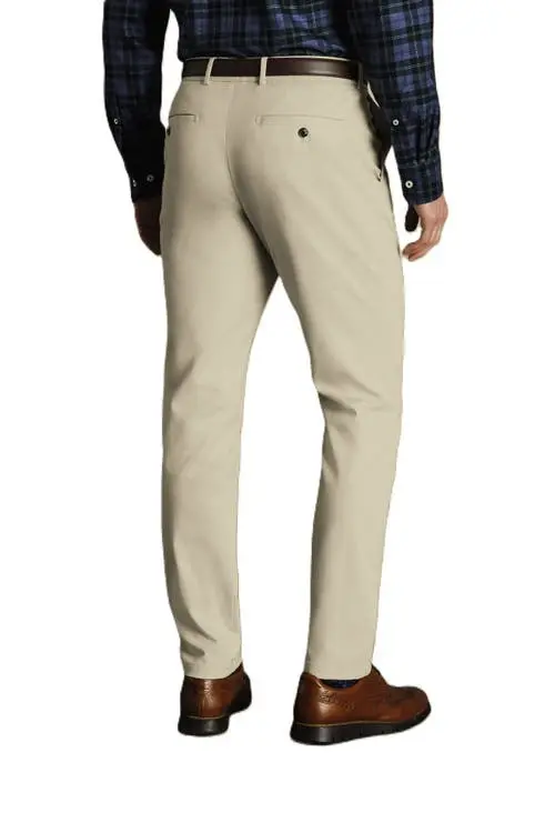 CHARLES TYRWHITT Slim Fit Ultimate Non-iron Chino - Stone