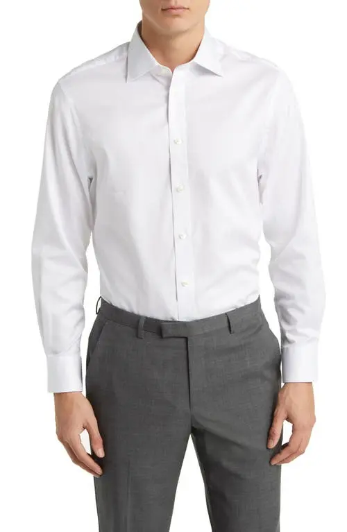 CHARLES TYRWHITT Egyptian Cotton Twill Slim Fit Single Cuff Shirt