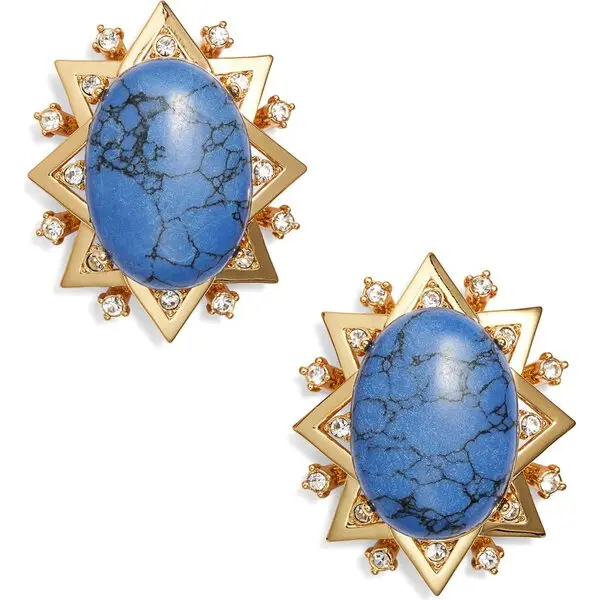 Lele Sadoughi Starlet Stud Earrings - Indigo