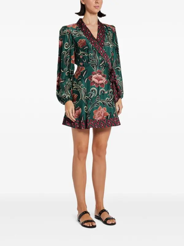 Farm Rio Floral-print Mini Dress