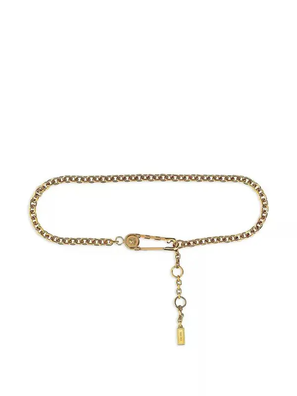 Versace Safety Pin Chain Belt - Gold