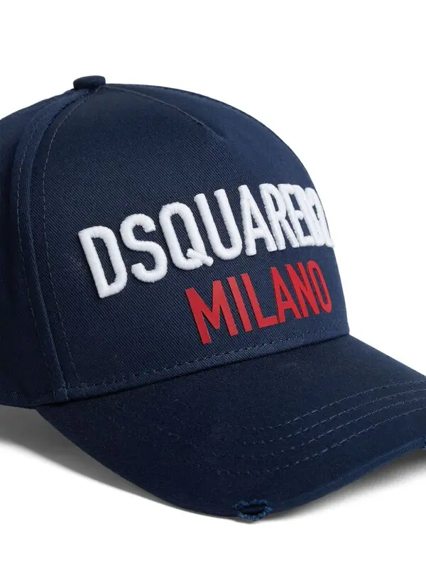 Dsquared2 Embroidered Logo Baseball Cap - Blue
