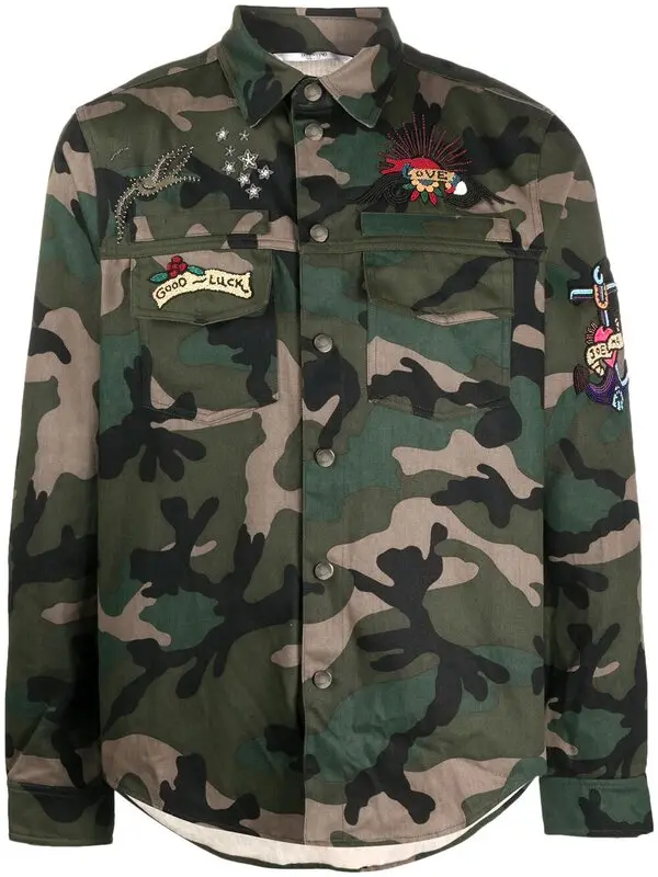 Valentino Garavani Camouflage-print Shirt