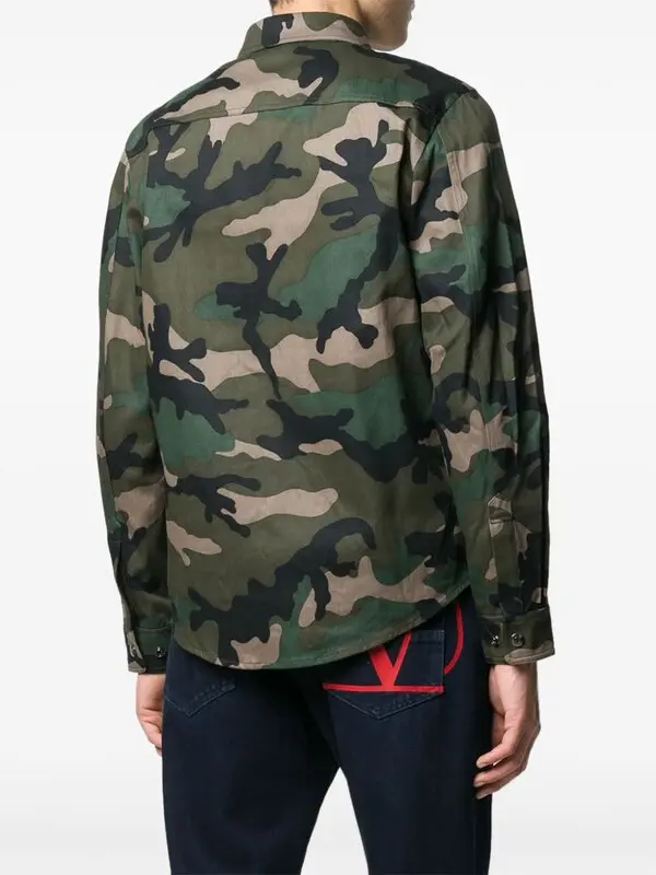 Valentino Garavani Camouflage-print Shirt
