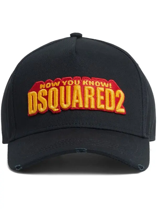Dsquared2 Embroidered Logo Cap - Black