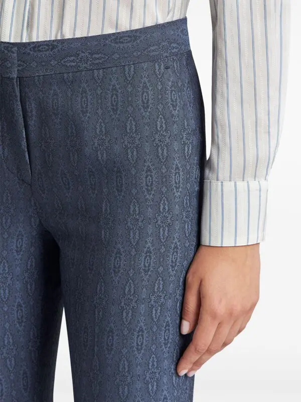 Etro Geometric-pattern Tailored Trousers