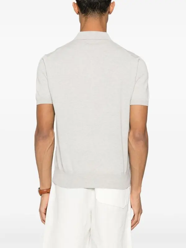 TOM FORD Cotton Polo Shirt - Grey