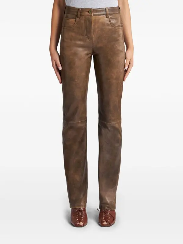 Etro Leather Trousers