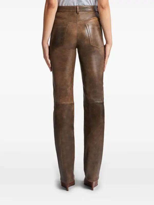 Etro Leather Trousers