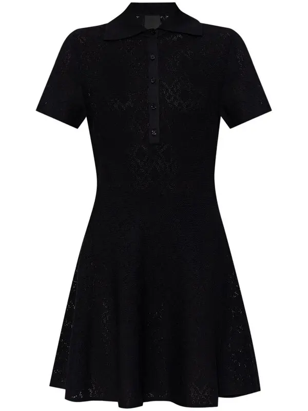 Givenchy Monogram-jacquard Dress - Black