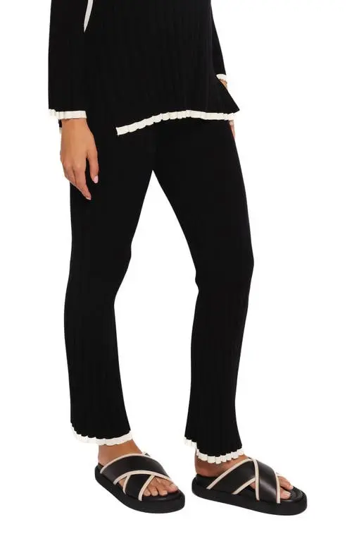 PETAL & PUP Dora Ribbed Ankle Pants