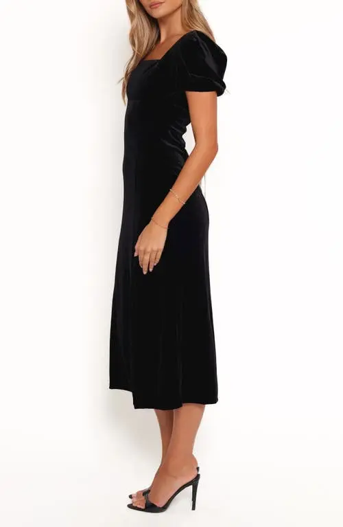 PETAL & PUP Velvet Midi Dress