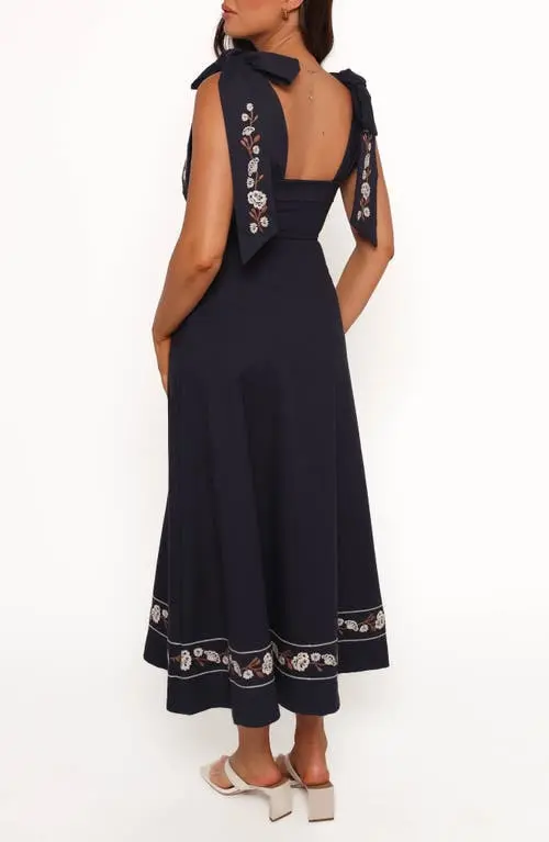PETAL & PUP Marcella Tie Strap Maxi Dress
