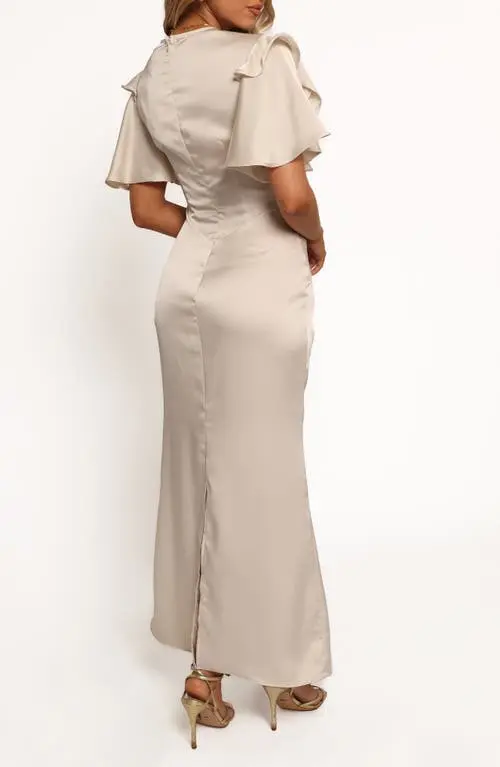 PETAL & PUP Georgianna Satin Maxi Dress