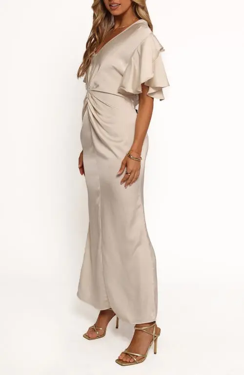 PETAL & PUP Georgianna Satin Maxi Dress