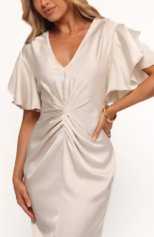 PETAL & PUP Georgianna Satin Maxi Dress