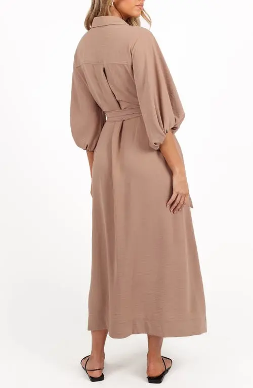 PETAL & PUP Zanita Midi Shirt Dress