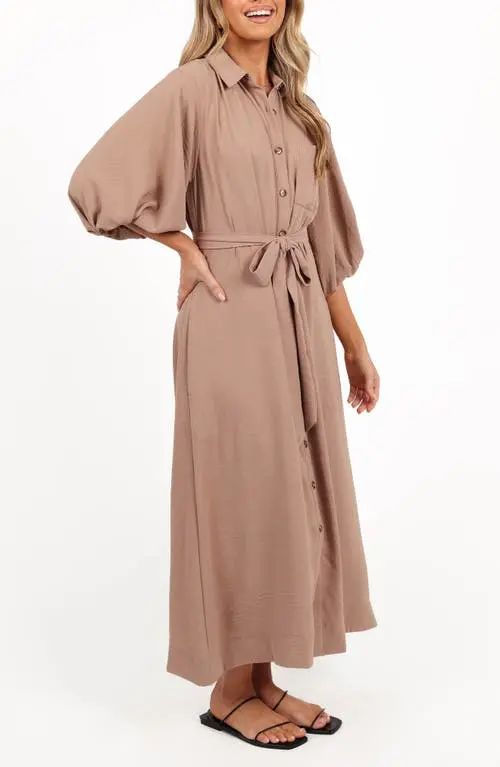 PETAL & PUP Zanita Midi Shirt Dress