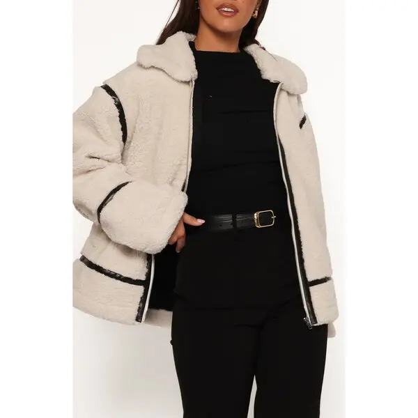 PETAL & PUP Ricki Faux Shearling Jacket