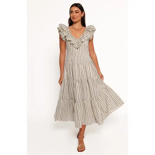 PETAL & PUP Bobbie Ruffle Maxi Dress