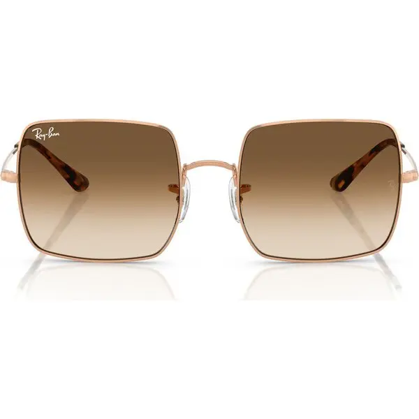 Ray-ban 54mm Gradient Square Sunglasses - Rose Gold