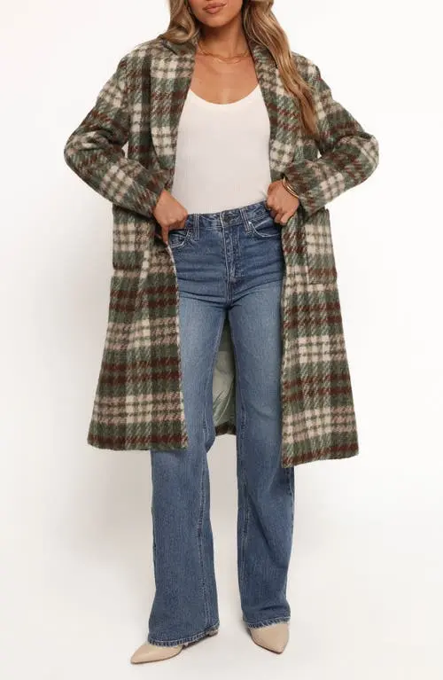 PETAL & PUP Anika Plaid Coat