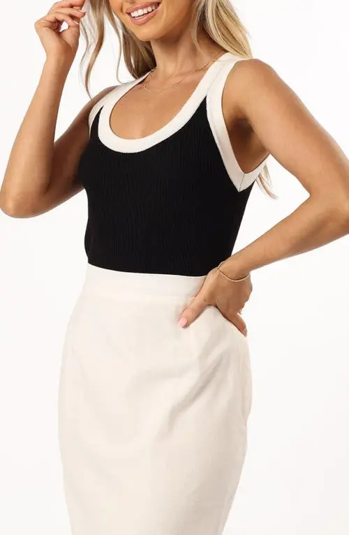 PETAL & PUP Ellody Trimmed Rib Tank