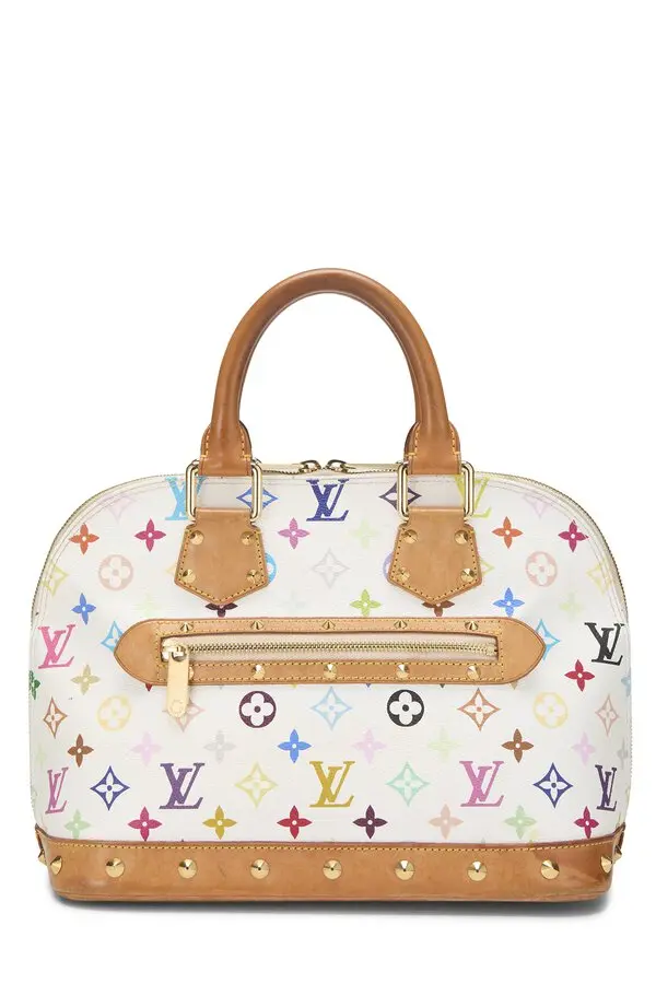 LOUIS VUITTON Takashi Murakami Monogram Multicolore Alma - White