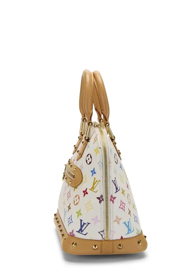 LOUIS VUITTON Takashi Murakami X Monogram Multicolore Alma - White