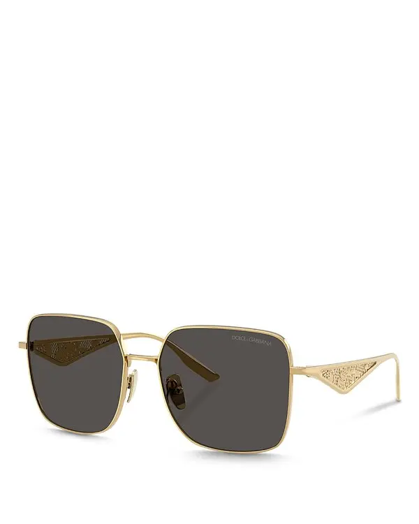 Dolce & Gabbana Lace Square Sunglasses - Gold