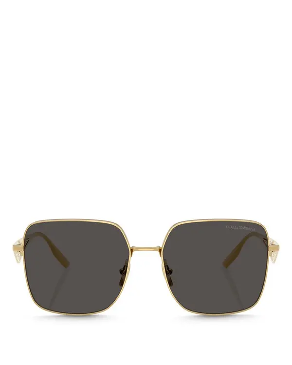 Dolce & Gabbana Lace Square Sunglasses - Gold