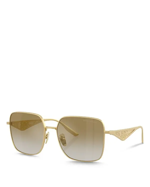 Dolce & Gabbana Lace Square Sunglasses - Matte Gold