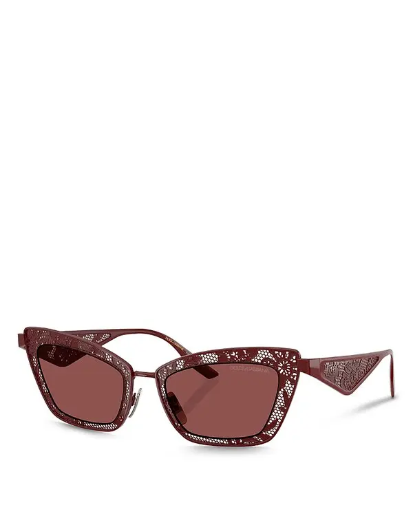 Dolce & Gabbana Lace Cat Eye Sunglasses - Bordeaux 