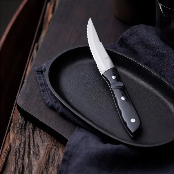 GENSE Old Farmer Micarta Steak Knives, Set Of 4