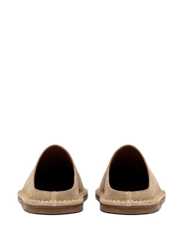 BUTTERO® Suede Slippers - Neutrals