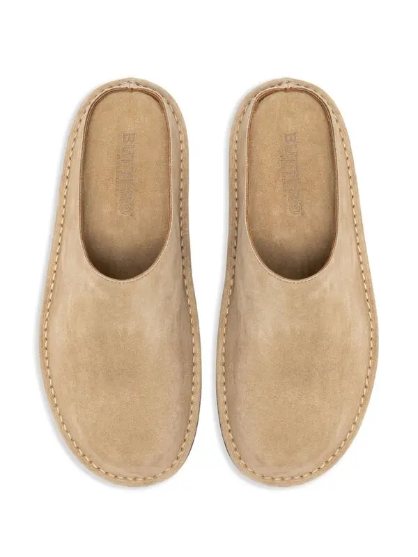 BUTTERO® Suede Slippers - Neutrals