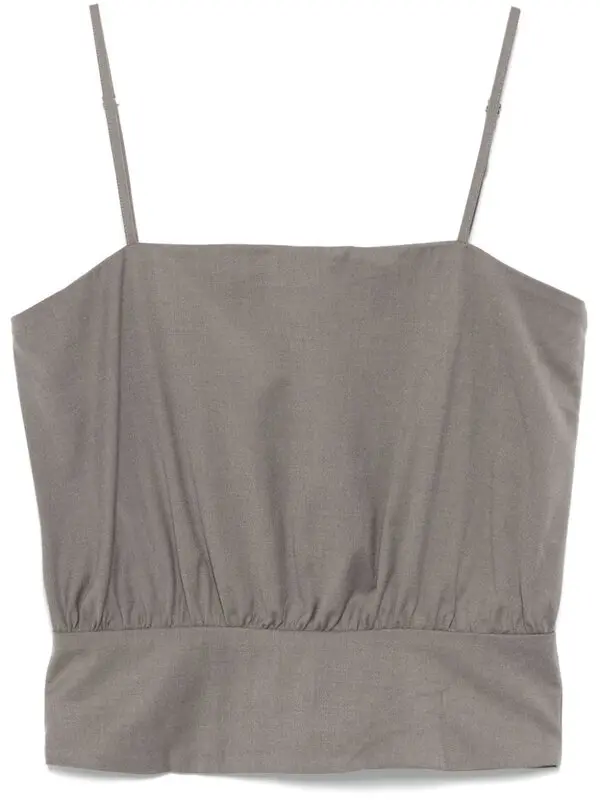 Remain Birger Christensen Gathered Top - Grey