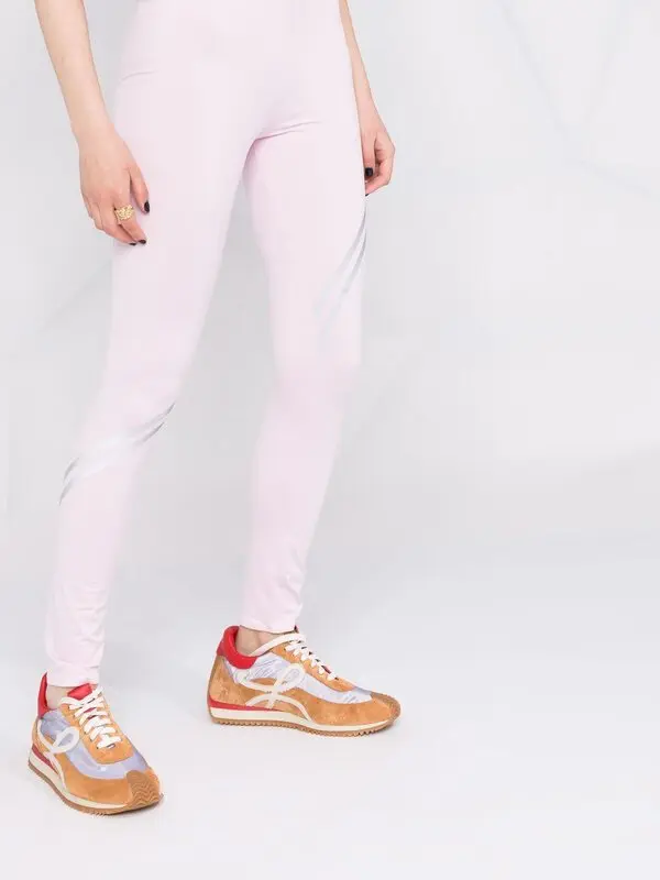 Loewe Logo-print Stretch Leggings - Pink