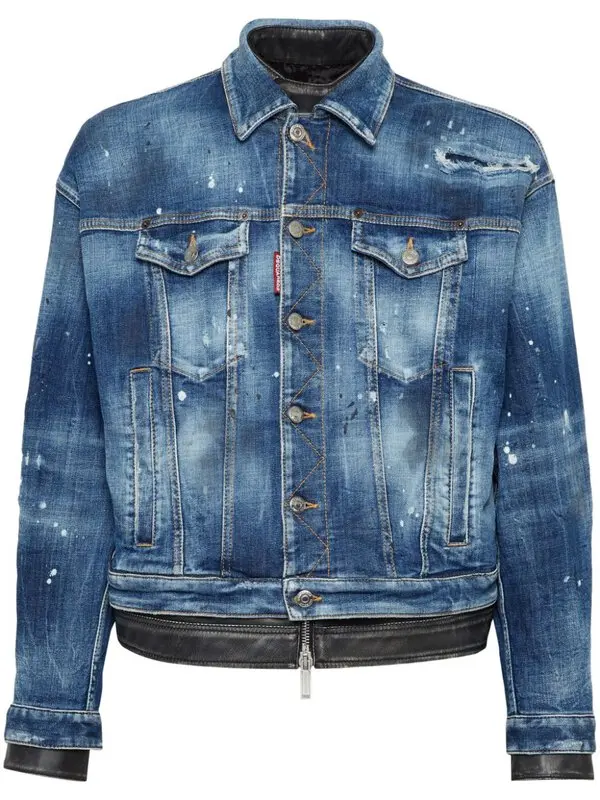 Dsquared2 Layered Denim Jacket - Blue