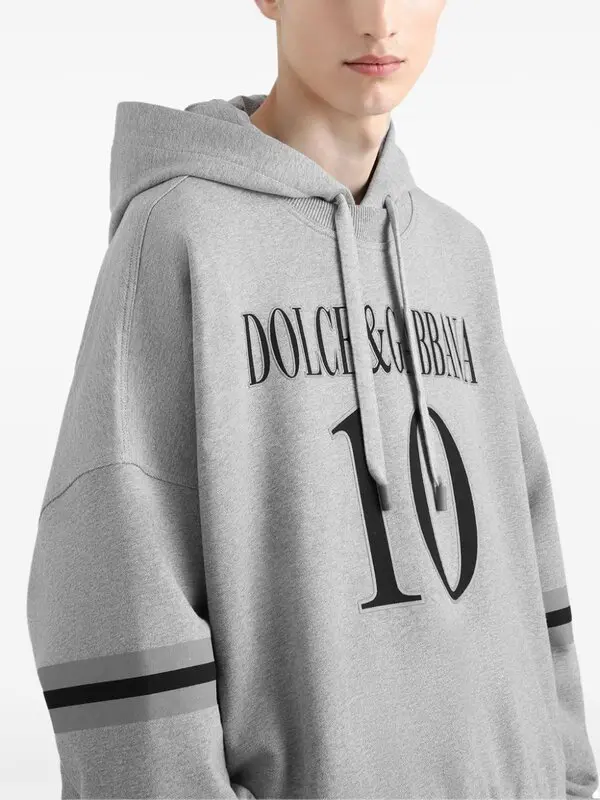 Dolce & Gabbana Logo-print Hoodie - Grey