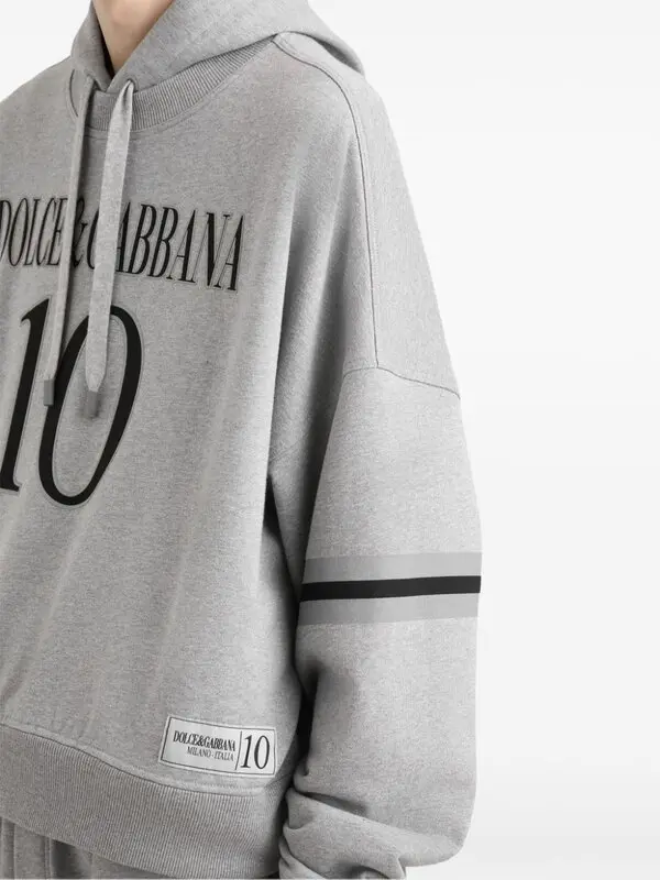 Dolce & Gabbana Logo-print Hoodie - Grey