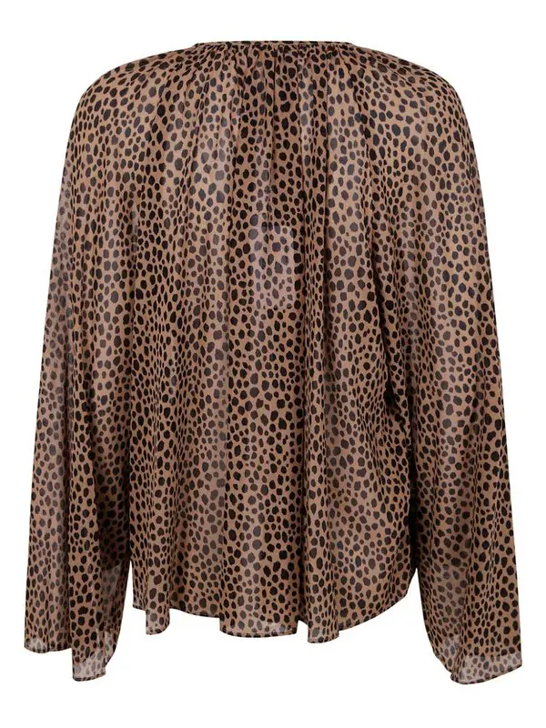 Michael Kors Leopard Print Blouse