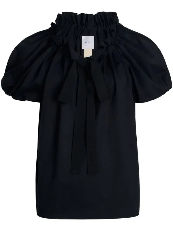 PATOU Drawstring T-shirt - Black