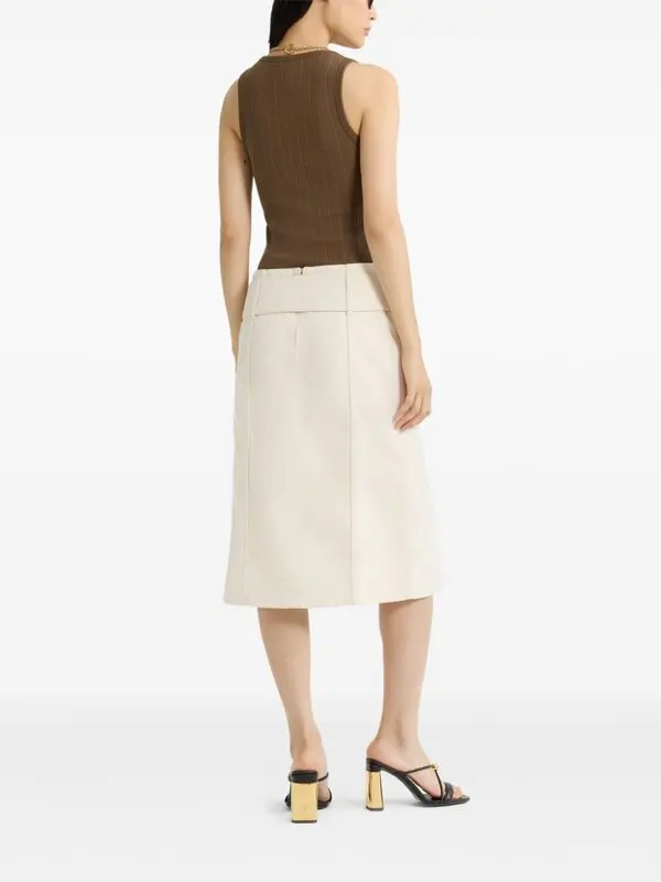 PATOU Scoop-neck Ribbed Tank Top
