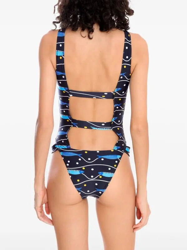 BRIGITTE Fish-print Swimsuit